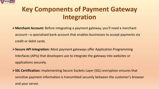 A Comprehensive Guide To Payment Gateway Integration | PPT