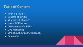 A comprehensive guide to personal emergency response system (pers) | PPT
