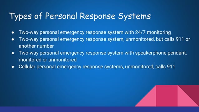 A comprehensive guide to personal emergency response system (pers) | PPT
