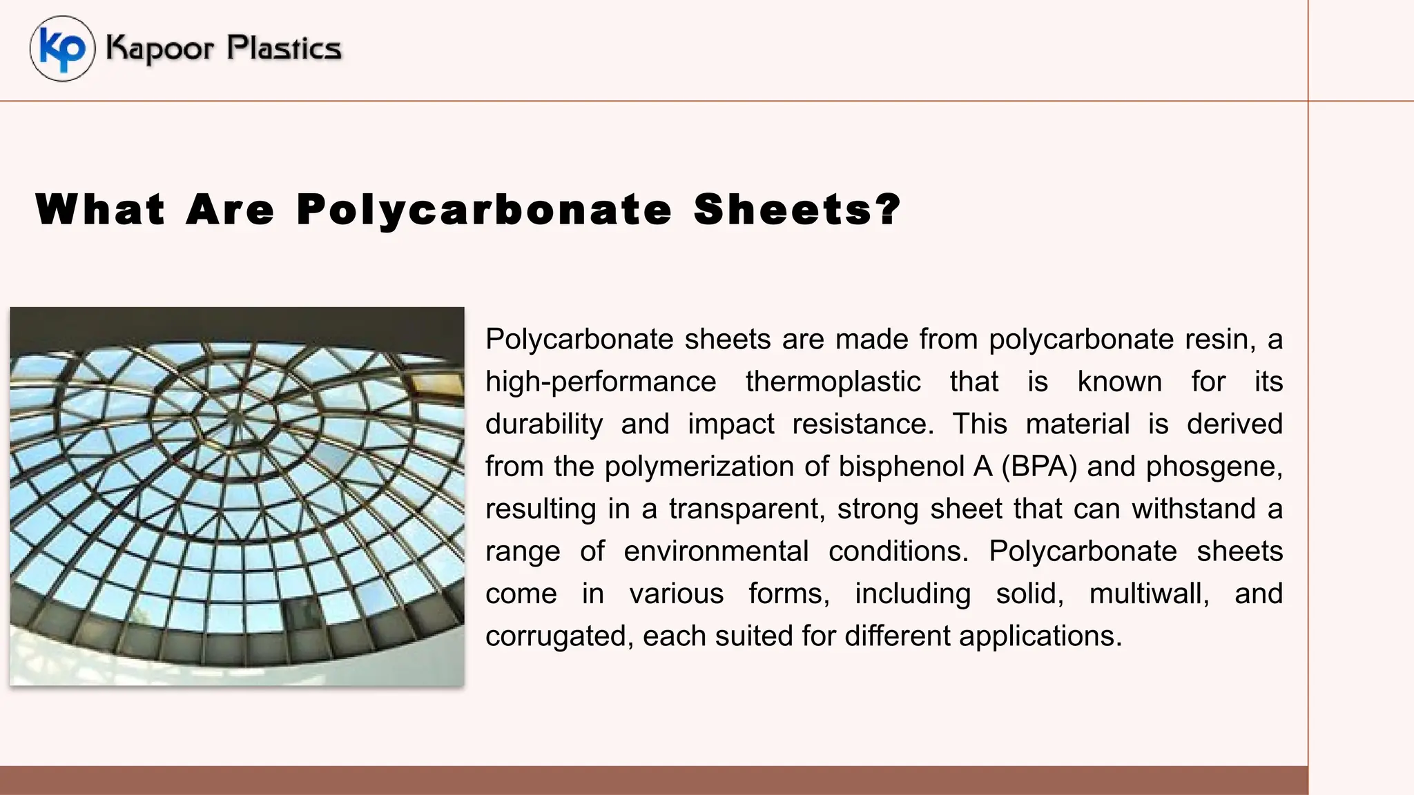 A Comprehensive Guide to Polycarbonate Sheets_ Properties, Applications ...