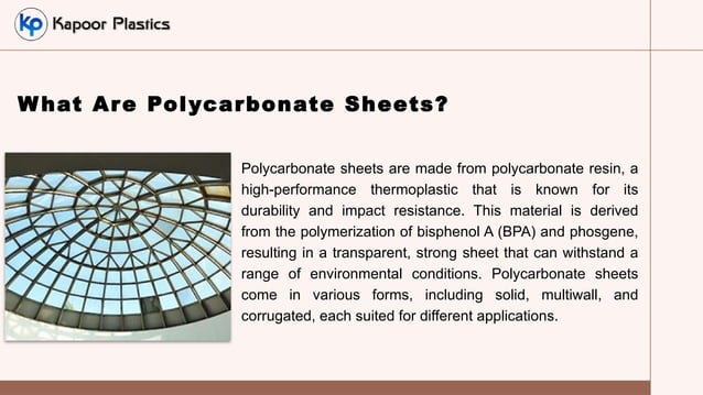 A Comprehensive Guide to Polycarbonate Sheets_ Properties, Applications, and Benefits.pptx