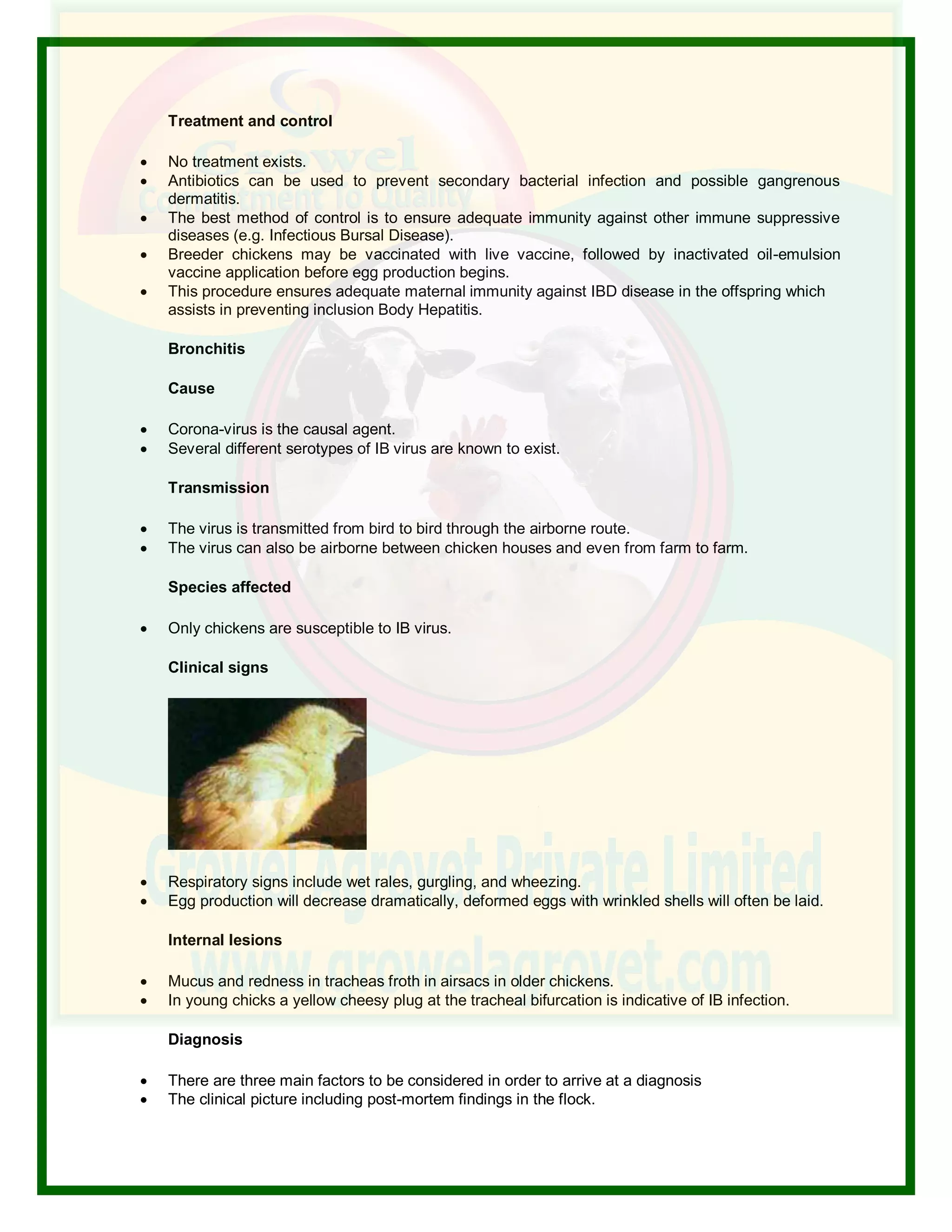 A Brief Guide to Poultry Diseases Management | PDF