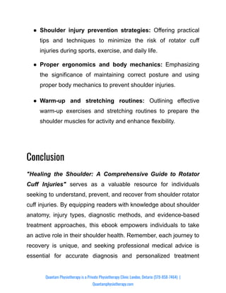 A Comprehensive Guide to Rotator Cuff Injuries | PDF
