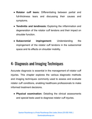 A Comprehensive Guide to Rotator Cuff Injuries | PDF