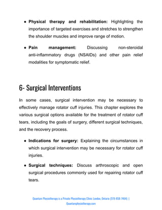 A Comprehensive Guide to Rotator Cuff Injuries | PDF