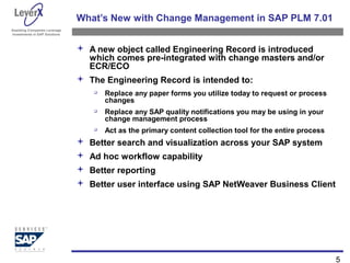 A comprehensive guide to SAP PLM 7.01