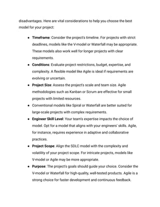 A Comprehensive Guide to Selecting the Best SDLC Model for Seamless ...
