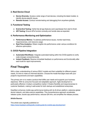 A Comprehensive Guide to Selecting the Best SDLC Model for Seamless ...
