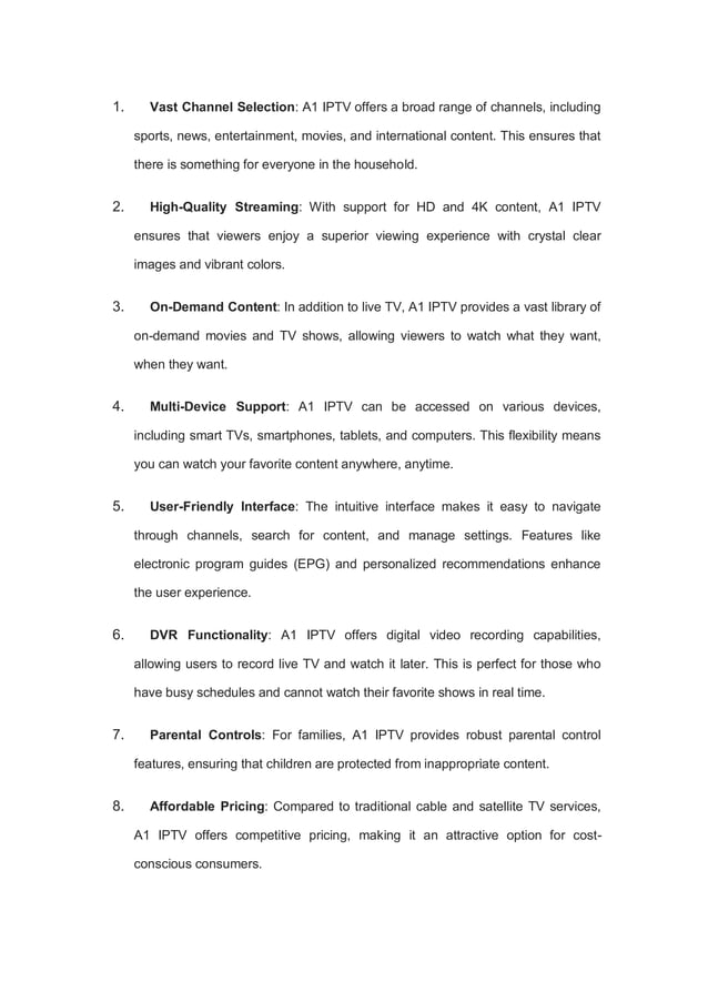 A Comprehensive Guide to Setting Up A1 IPTV for Your Home Entertainment.pdf | Internet Service ...