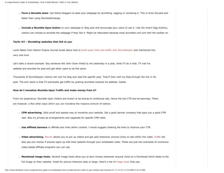 A comprehensive guide to stumble upon how to build massive traffic to ...