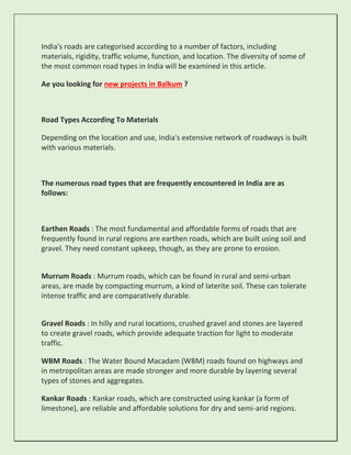 A Comprehensive Guide To The Main Road Types In India.pdf