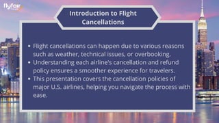 A Comprehensive Guide to U.S. Airlines' Cancellation and Refund ...