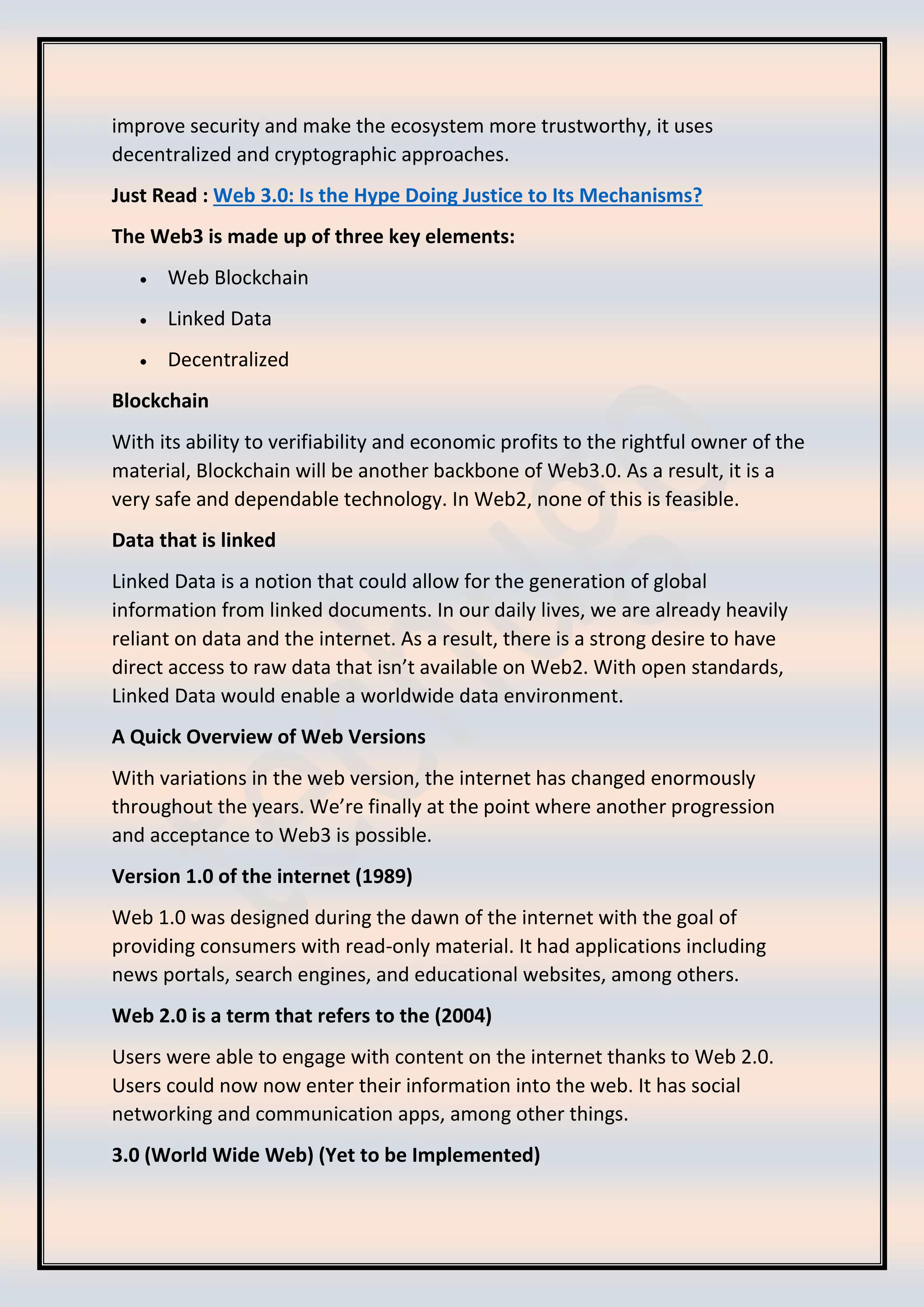 A Comprehensive Guide to Web 3.0 Development Companies. | PDF | Internet | Computing