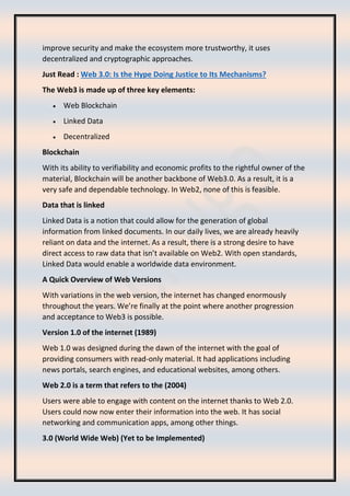 A Comprehensive Guide to Web 3.0 Development Companies. | PDF ...