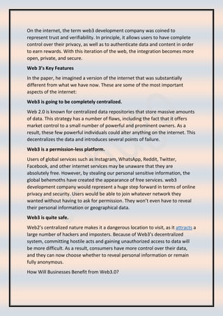 A Comprehensive Guide to Web 3.0 Development Companies. | PDF ...