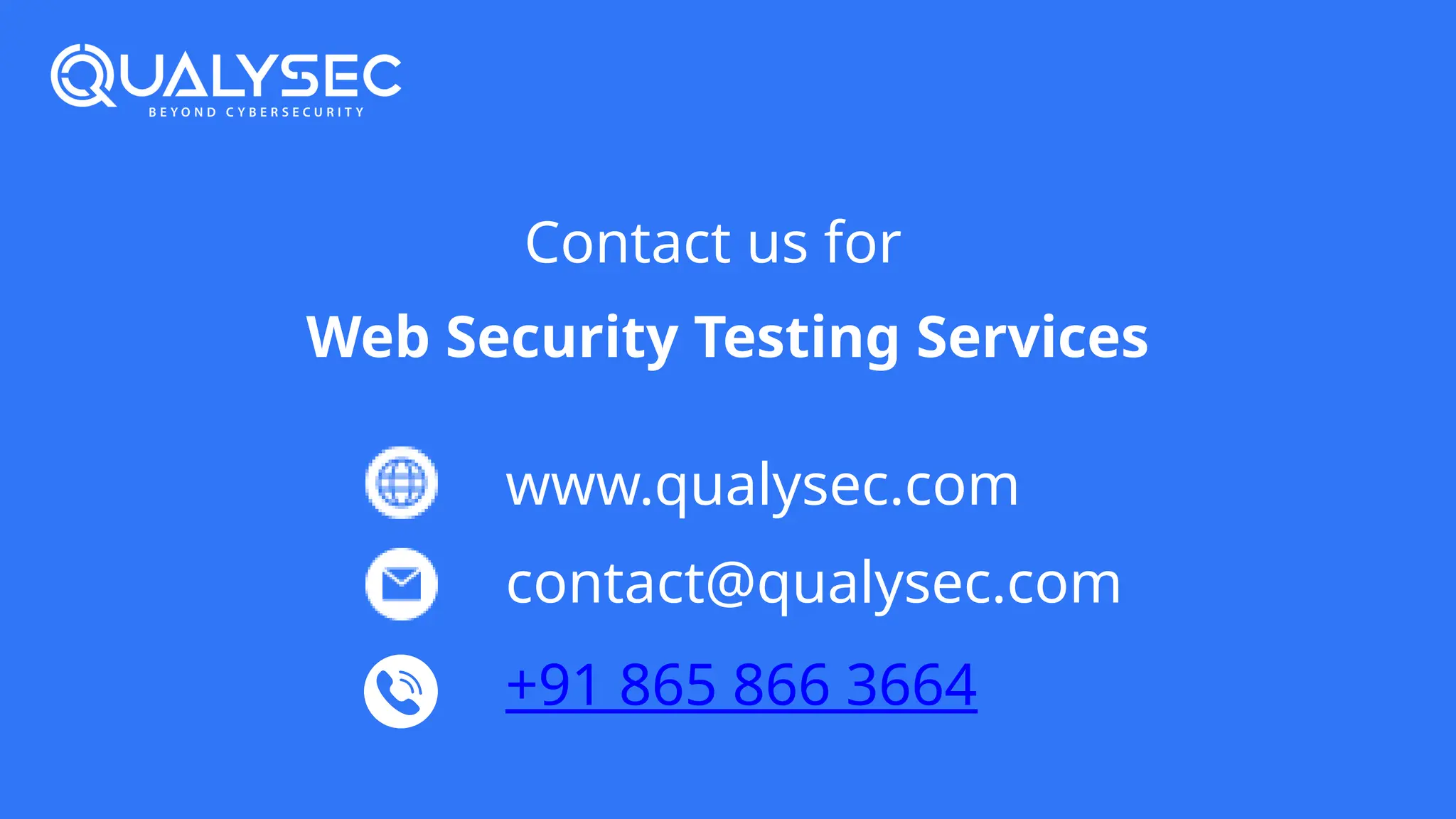 Web Security Testing | Qualysec Technologies | PPT
