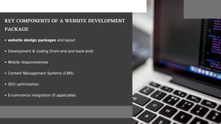 A Comprehensive Guide to Website Development Packages. | PPT