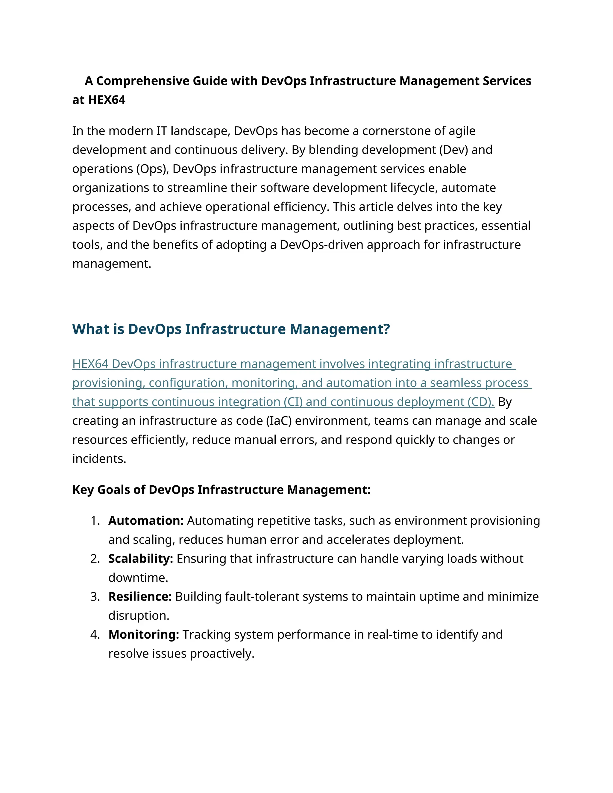 A Comprehensive Guide with DevOps Infrastructure Management Services at ...