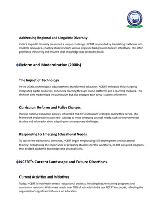 A Comprehensive History of NCERT||Khan Global Studies | PDF