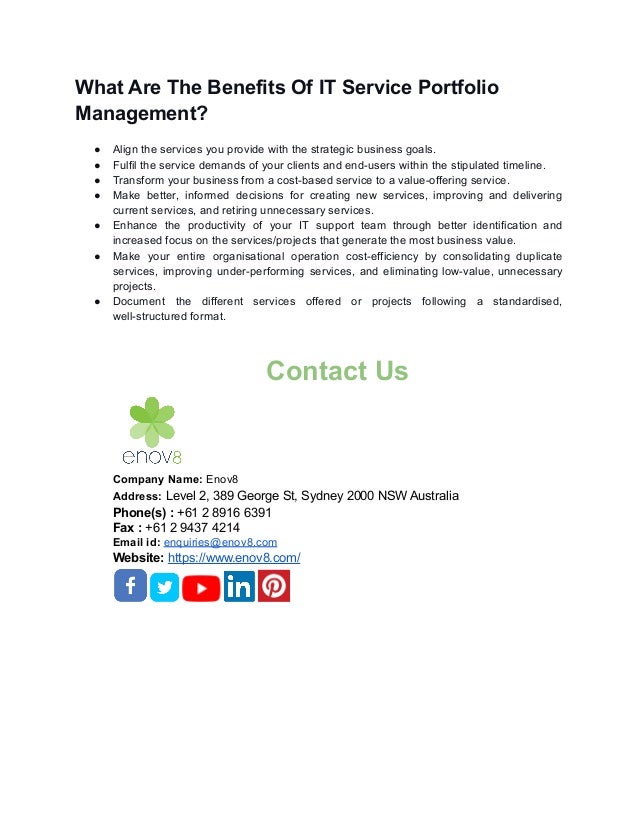 A Comprehensive Introduction To IT Service Portfolio Management | PDF