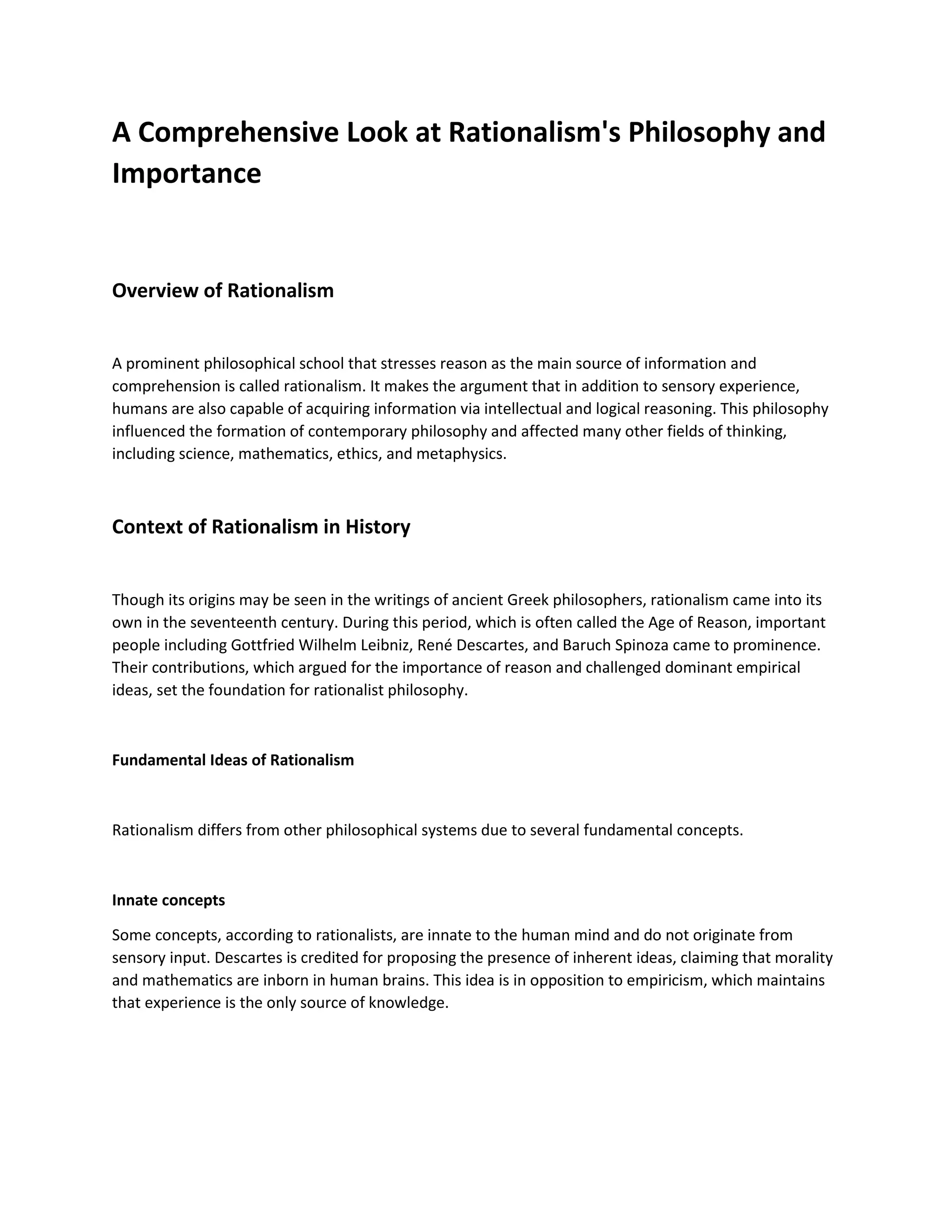 A Comprehensive Look at Rationalism's Philosophy and Importance.pdf