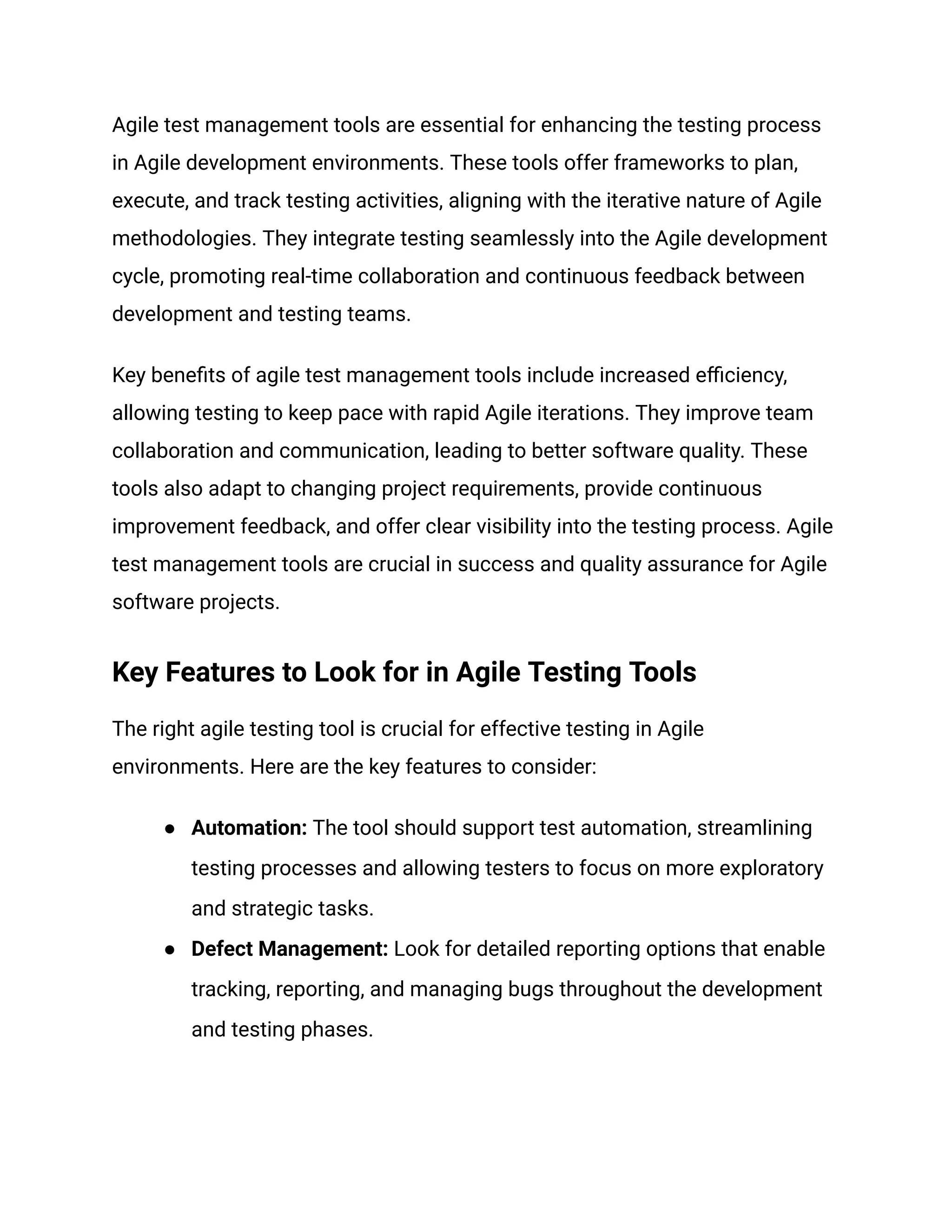 A Comprehensive Look At The Best Agile Testing Tools Of 2024 Pdf