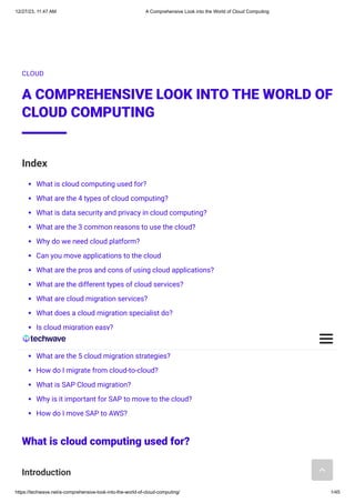 A Comprehensive Look into the World of Cloud Computing.pdf