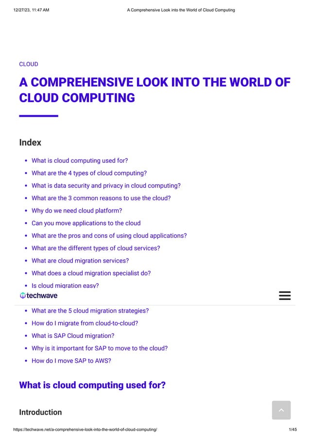 A Comprehensive Look into the World of Cloud Computing.pdf