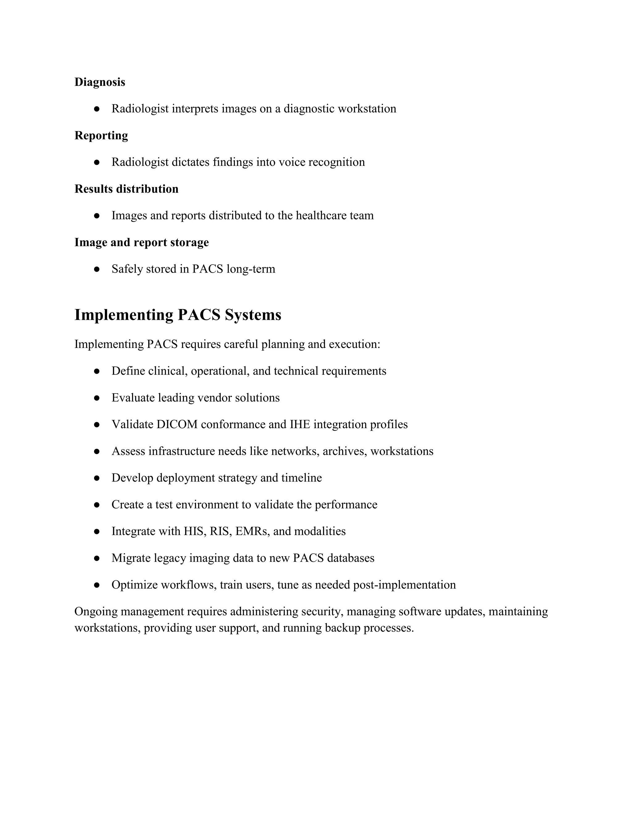 A Comprehensive Overview of Picture Archiving and Communication Systems ...