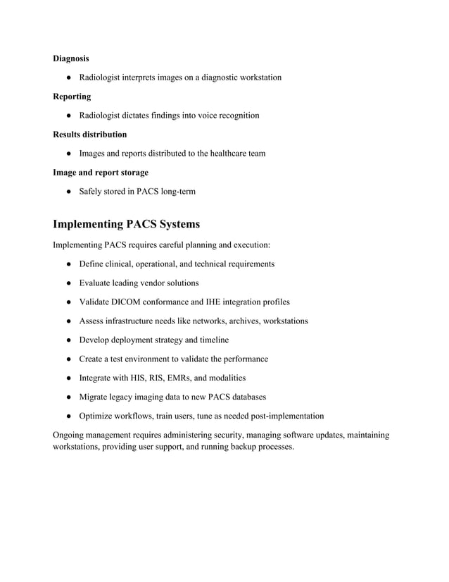 A Comprehensive Overview of Picture Archiving and Communication Systems (PACS).pdf | Operating ...