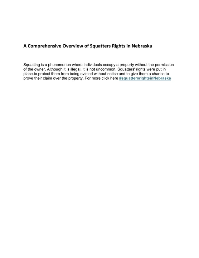 A Comprehensive Overview of Squatters Rights in Nebraska.docx