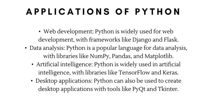 A Comprehensive Python Introduction Pptx 