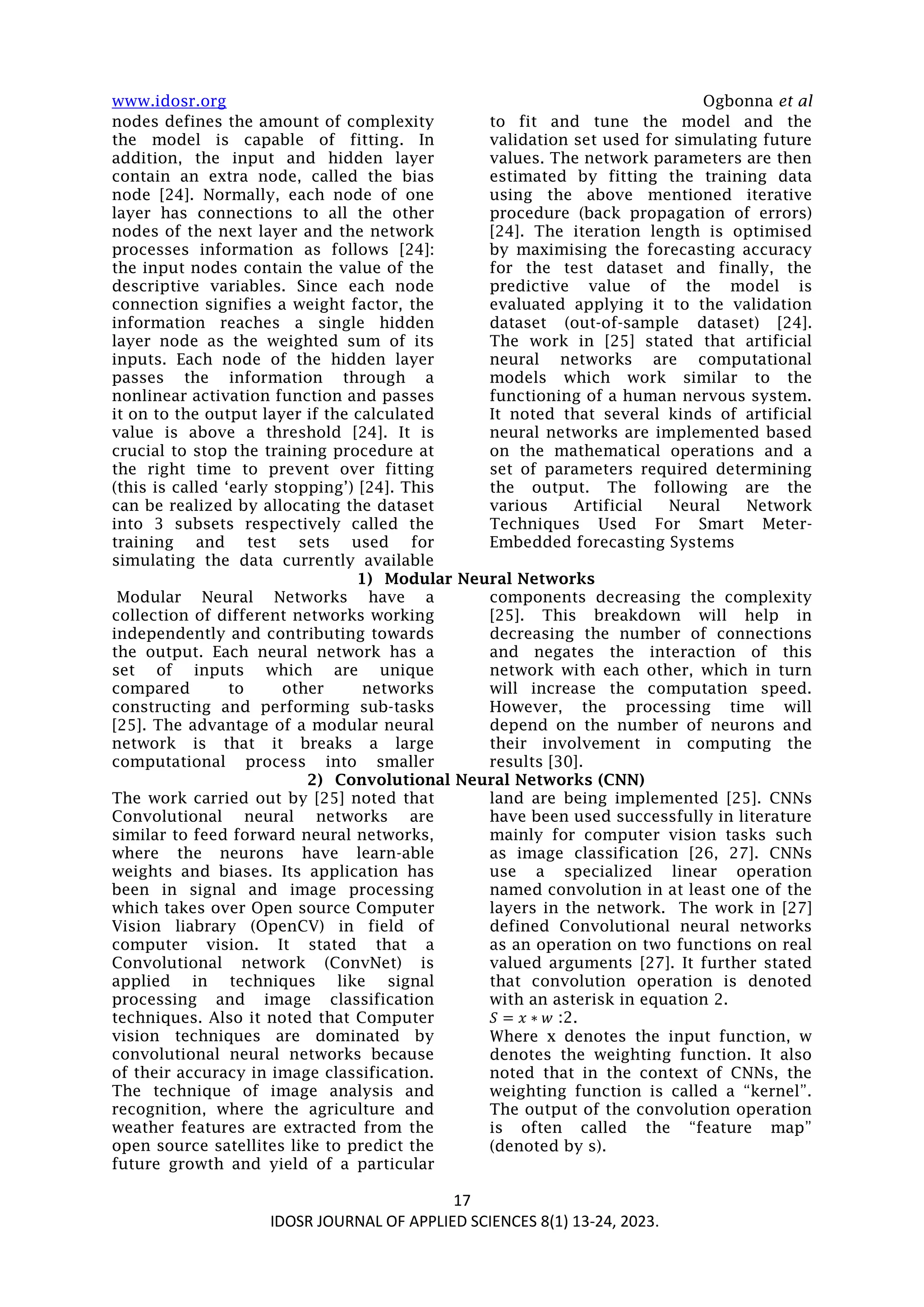 A Comprehensive Review of Artificial Neural Network Techniques Used for Smart Meter-Embedded ...