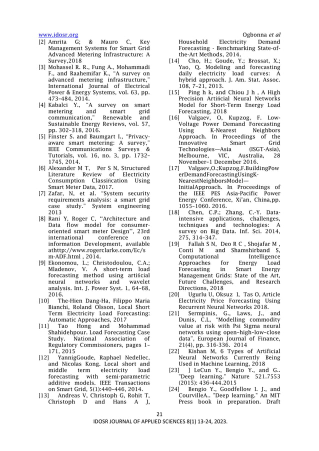 A Comprehensive Review of Artificial Neural Network Techniques Used for Smart Meter-Embedded ...