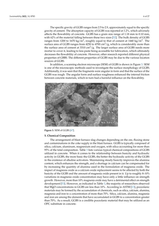 A Comprehensive Review on the Ground Granulated Blast Furnace Slag ...