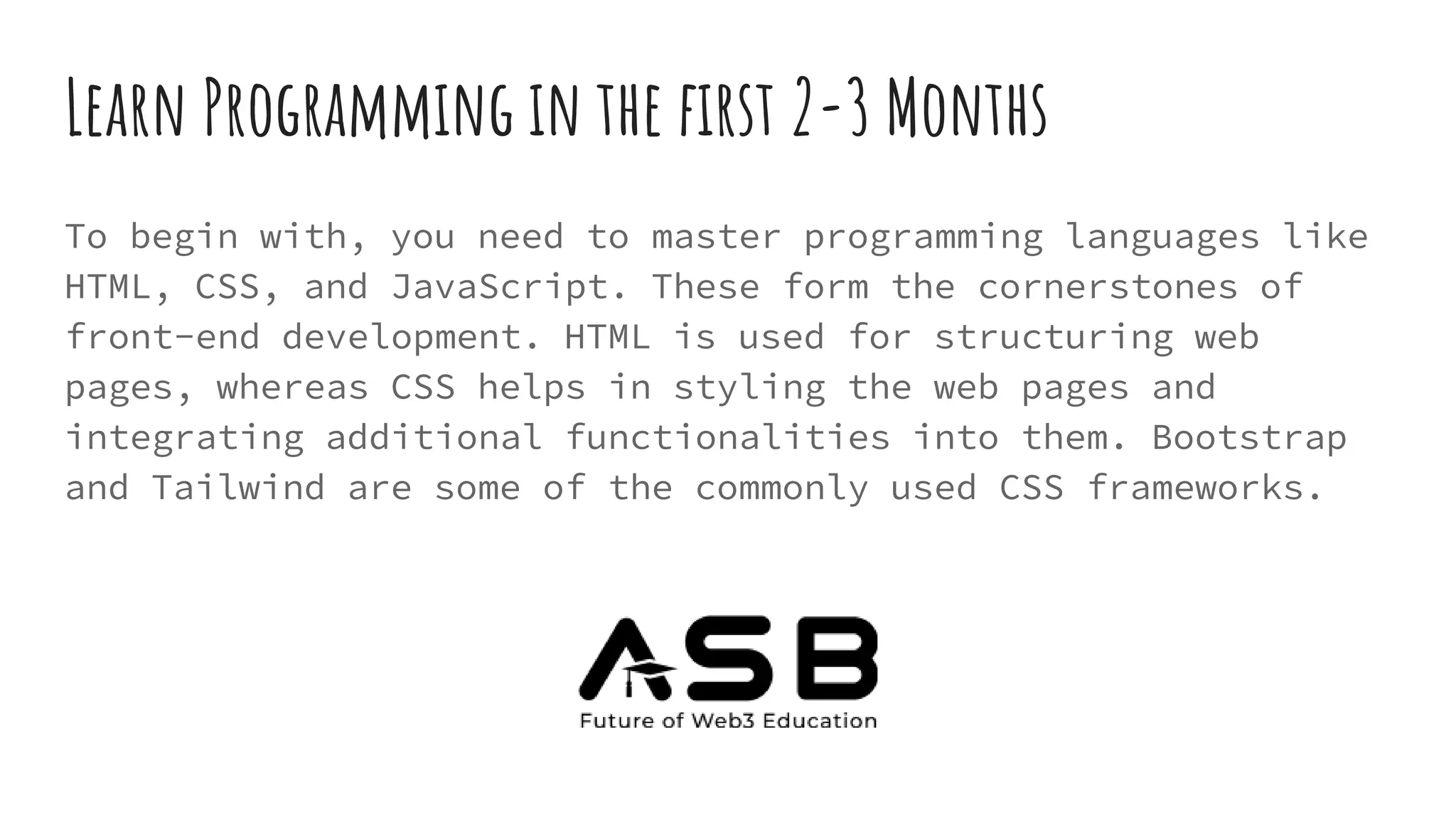 A Comprehensive Roadmap to Becoming a Front-End Developer | PPTX | Web Development | Internet