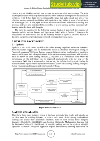 A COMPREHENSIVE STUDY OF AUDIO VISUAL AIDS FOR DYSLEXIC CHILDREN | PDF