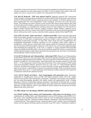 A comprehensive study of fhe schemes ijact journal | PDF