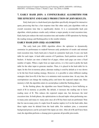 A comprehensive study of non blocking joining techniques | PDF