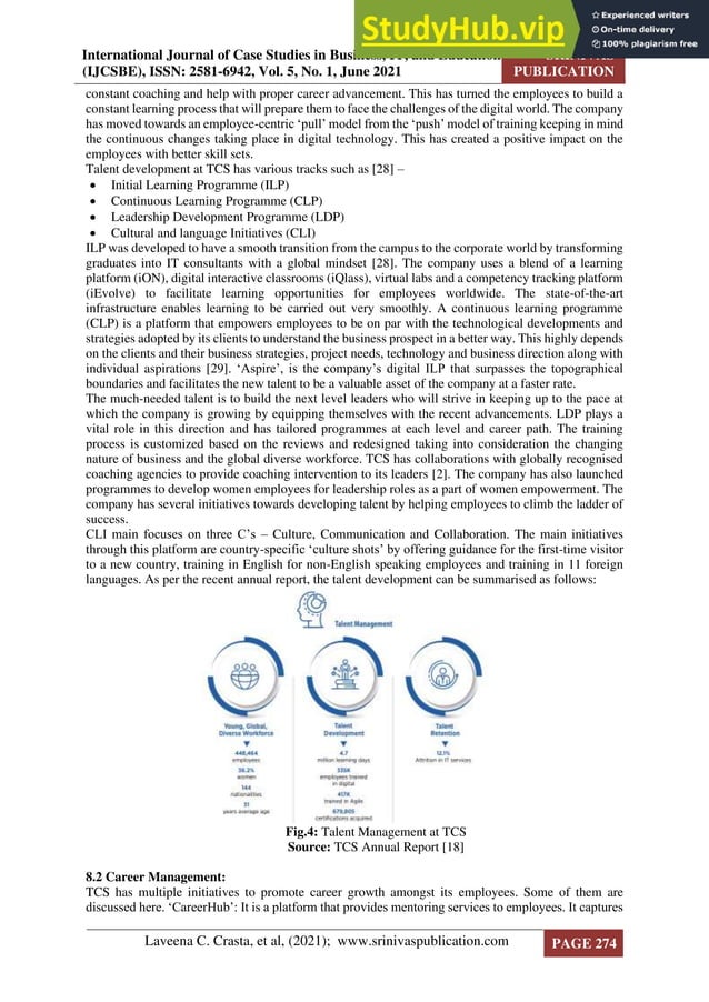 A Comprehensive Study Of Talent Management Process Adopted By Tata Consultancy Services (TCS) | PDF