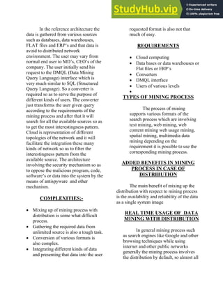 A Comprehensive Study On Data Mining Process With Distribution | PDF | Databases | Computer ...