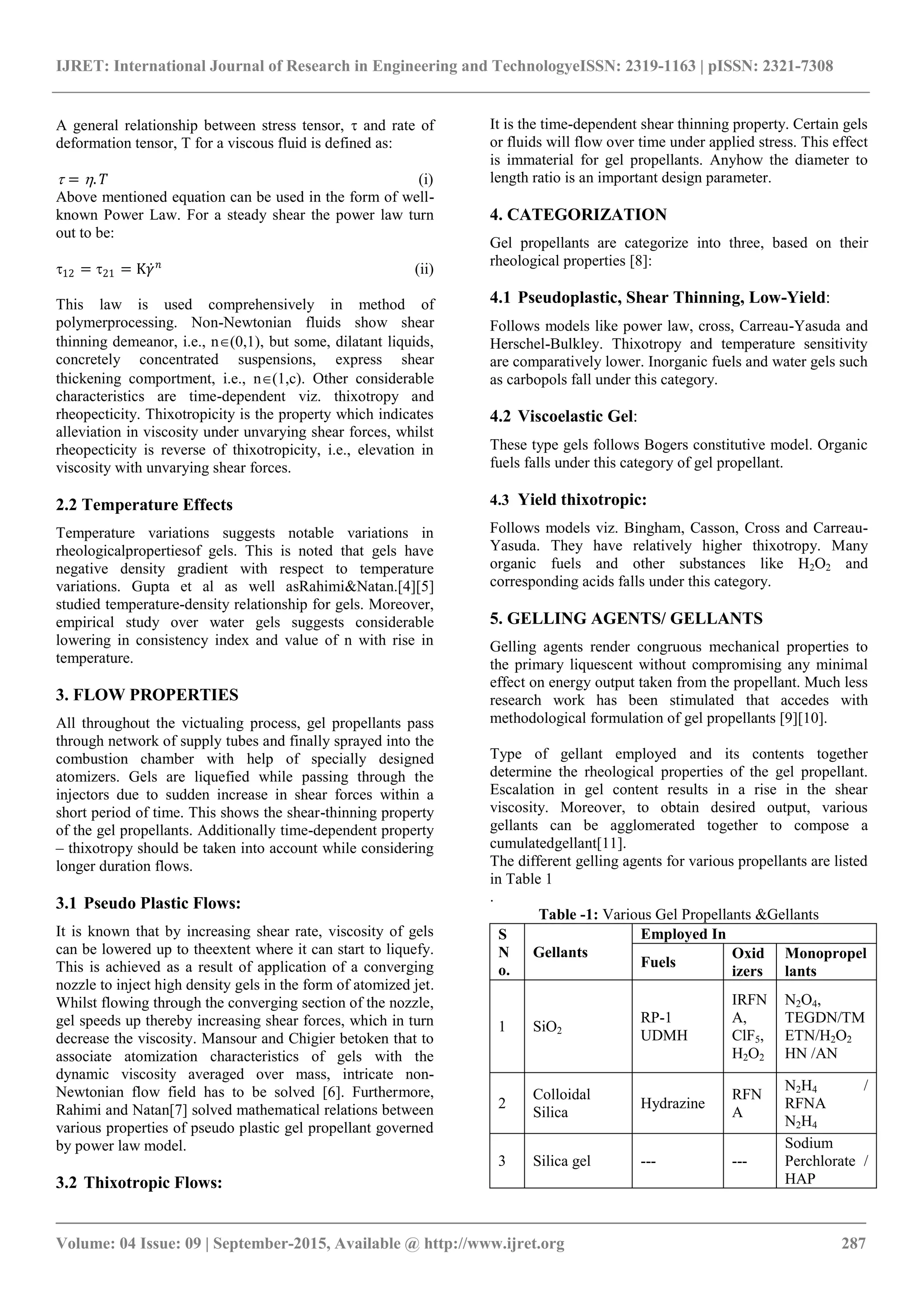 A comprehensive study on gelled propellants | PDF