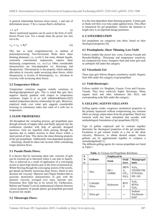 A comprehensive study on gelled propellants | PDF