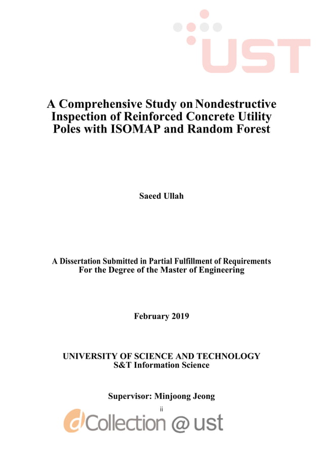 A comprehensive study on nondestructive inspection of reinforced concrete utility poles with ...