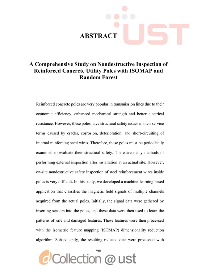 A comprehensive study on nondestructive inspection of reinforced concrete utility poles with ...