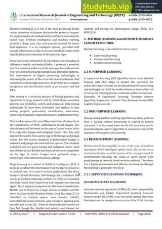 A Comprehensive Survey On Predictive Analysis Of Breast Cancer | PDF