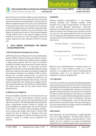 A Comprehensive Survey On Predictive Analysis Of Breast Cancer | PDF