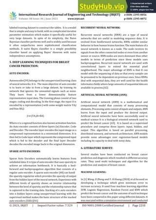 A Comprehensive Survey On Predictive Analysis Of Breast Cancer | PDF