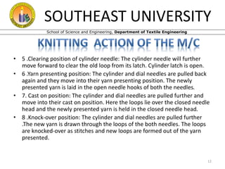 A compressive study on rib circular knitting machine | PPT