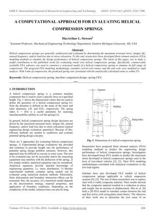 A computational approach for evaluating helical compression springs | PDF